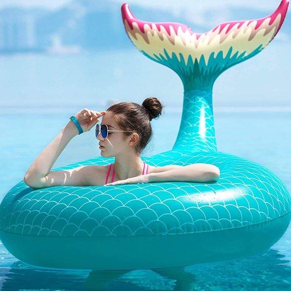 Swim | Aqua Or Pink Mermaid Tail Pool Summer Inflatable Float New | Poshmark